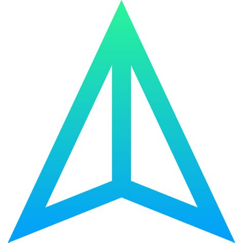 Direction Super Basic Straight Gradient Icon