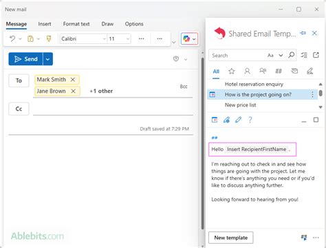 Add Recipient Name To Outlook Email Body Automatically