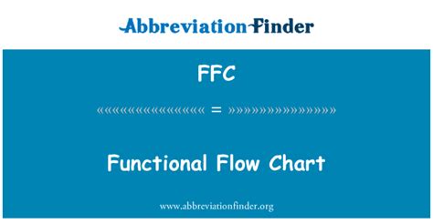 Ffc Definition Functional Flow Chart Abbreviation Finder