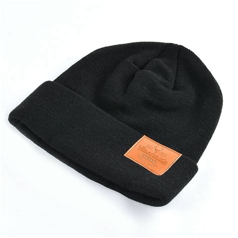 Cuff Beanie Leather Patch Logo Sumkcaps