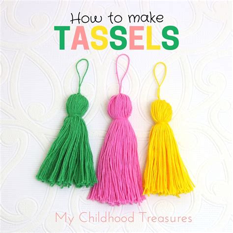 How To Make Tassels Perfect Yarn Tassels To Diy Treasurie