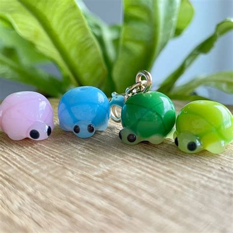 Beaded Turtle Keychain Etsy