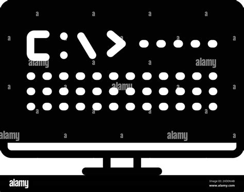 icon for prompt command stock vector image and art alamy