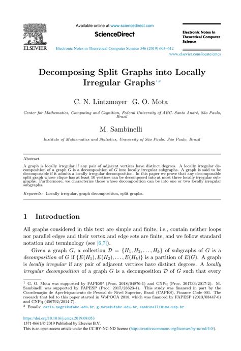 Pdf Decomposing Split Graphs Into Locally Irregular Graphs