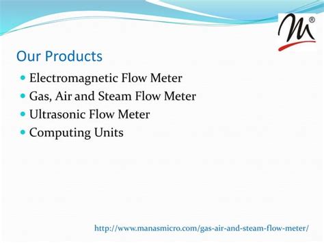 Gas Flow Meter Digital Gas Flow Meter Steam Flow Meter Price Manasmicro PPTX