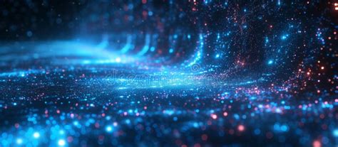 An Information Technology Background About It Abstract Blue Color Palette Stock Illustration