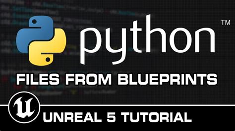 execute python files in blueprints utilities unreal engine 5 tutorial youtube