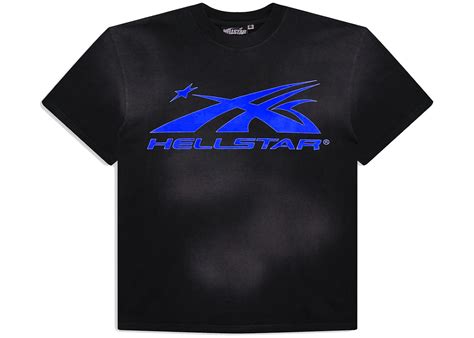 Hellstar Sports Core Logo Gel T Shirt Royal Blue Hombre Ss24 Us