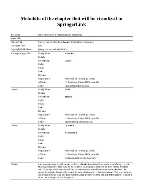 Pdf Multi Layer Security With Voice Face And Gait Biometrics