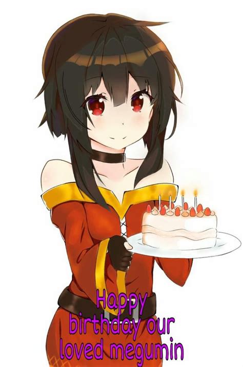 The Best Explosion Wizard With Her Birthday Cake Rmegumin