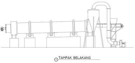 Back View Of Incinerator Machine In Detail Autocad 2d Drawing Cad File Dwg File Cadbull