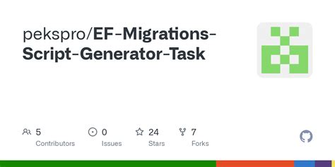 Github Peksproef Migrations Script Generator Task
