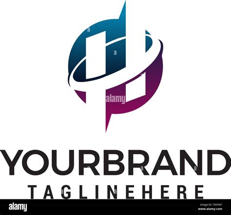 Letter H Circle Logo Design Concept Template Vector Stock Vector Image Art Alamy
