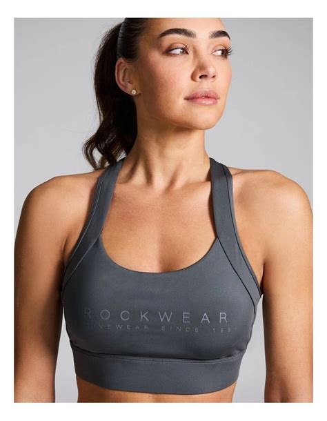 Rockwear Speed High Impact Sports Bra In Dark Khaki Myer