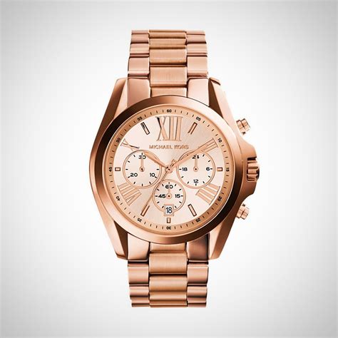Clearance Michael Kors Rose Gold Chronograph Watch Online Sale Michael