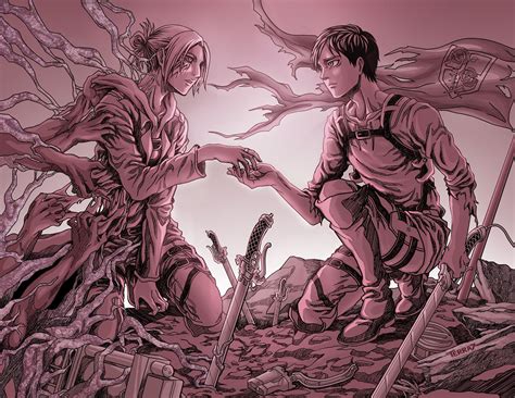 Anime Attack On Titan Annie Leonhart Eren Yeager Shingeki No Kyojin 1080p Wallpaper