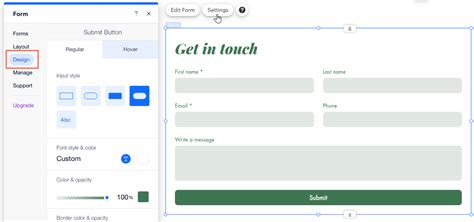 Wix Forms Designing Your Site Forms Help Center Wix Com
