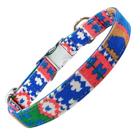 Мека и удобна яка с катарама за бързо освобождаване памук флорален десен размер М обиколка