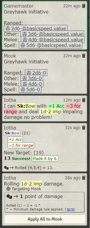 System Breaks Inline Rolls · Issue 1778 · Crnormandgurps · Github
