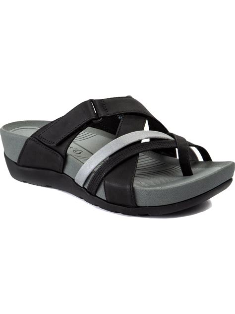 Baretraps Womens Black Slip Resistant 1 Platform Cushioned Arch