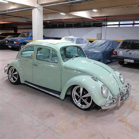 Classic Vw Beetle In Green