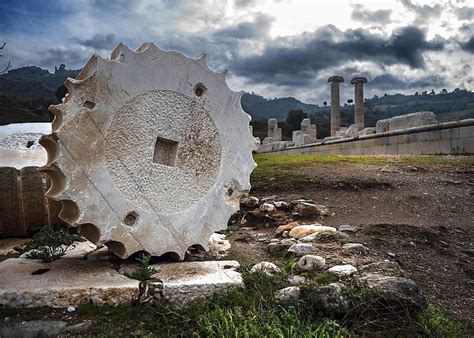 Fondo Artemisa Templo De Sardes Antigua Ciudad Viaje Clásico Cybele