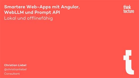 Smartere Web Apps Mit Angular Webllm Und Prompt Api Lokal Und