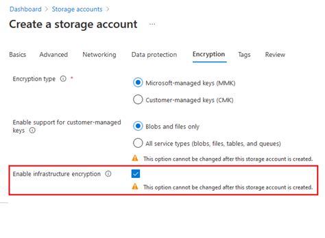 Enable Infrastructure Encryption For Double Encryption Of Data Azure Storage Microsoft Learn