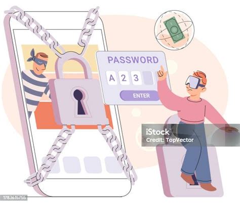 해커 활동 큰 세트 해킹 컴퓨터 피싱 계정 개인 데이터에 대한 사이버 공격 가상현실에 대한 스톡 벡터 아트 및 기타 이미지