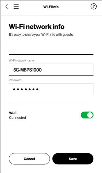 G Home Internet My Verizon App Change The Network Name Password Verizon Wireless