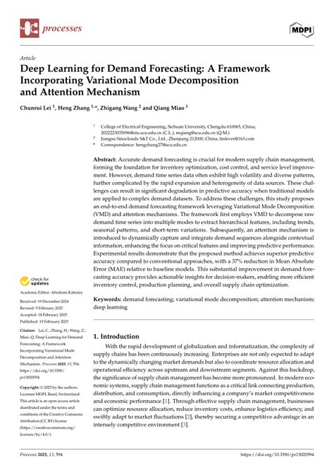pdf deep learning for demand forecasting a framework incorporating