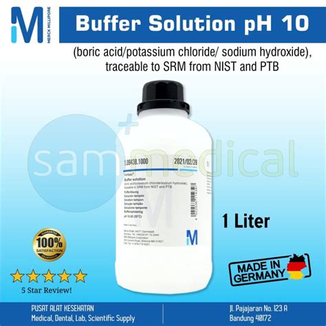 Jual Merck Buffer Solution Ph 10 1 Liter Shopee Indonesia