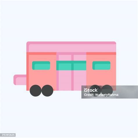 아이콘 기차 코치 기차역 기호와 관련이 있습니다 플랫 스타일 심플한 디자인 일러스트레이션 0명에 대한 스톡 벡터 아트 및 기타