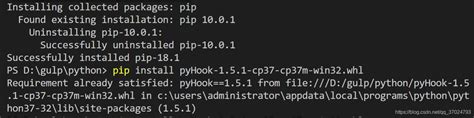 Win10安装python的pyhook【已解决】windows装不了pyhook Csdn博客