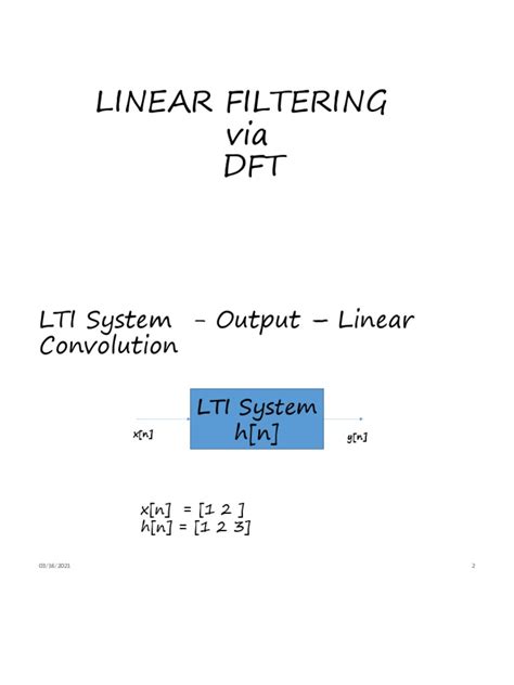 Dft Based Linear Filtering Methods Pdf Convolution Discrete