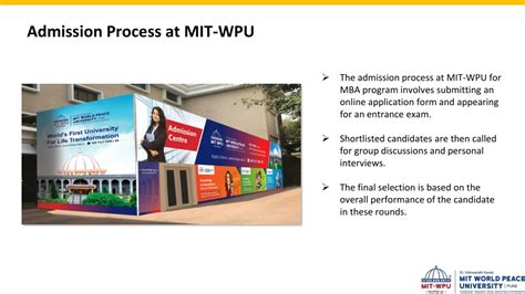 Ppt Mba Admission And Mba Program At Mit Wpu Powerpoint Presentation