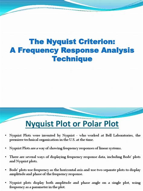 The Nyquist Plot A Frequency Response Analysis Technique Pdf The Nyquist Plot A Frequency Response Analysis Technique Pdf