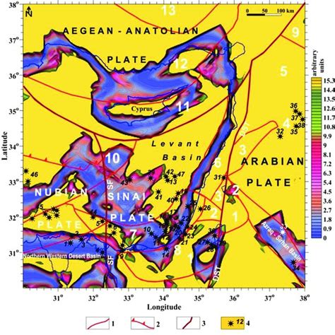Map Of Tracing The Main Axes Of The Satellite Derived Gravity Anomalies Download Scientific