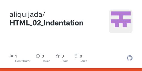 Github Aliquijadahtml02indentation