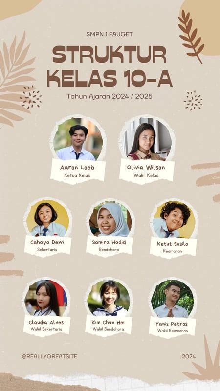 Halaman 2 Gratis Desain Contoh Struktur Kelas Canva