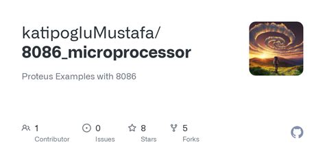 GitHub KatipogluMustafa 8086 Microprocessor Proteus Examples With 8086