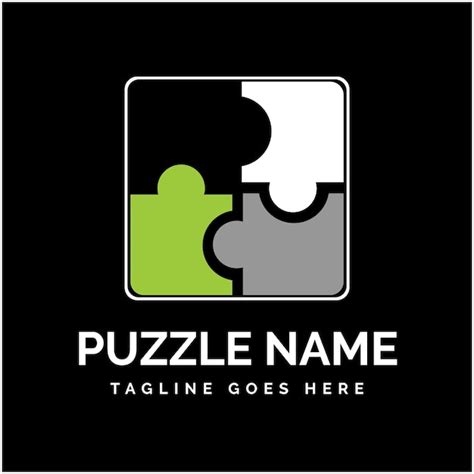 Premium Vector Puzzle Logo Design Icon Vector