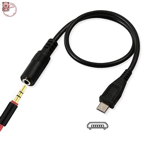 Mobile Phone Headset Audio Adapter Micro Usb To Mm Female Adapter Cable Conversion Cable