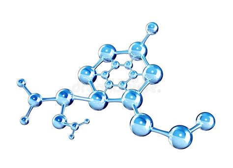 Abstract Molecular Structure Stock Illustration Illustration Of