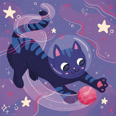 Space Cat Cute