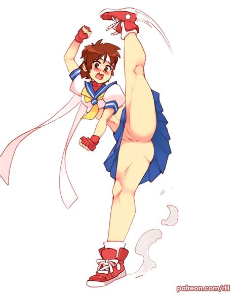 Kasugano Sakura Street Fighter Drawn By Rtil Danbooru