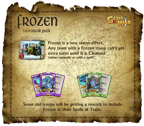 109 Sneak Peek Frozen Revisited Gems Of War