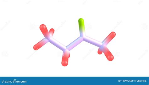 Butanone Molecular Structure Isolated On White Stock Illustration Illustration Of Chemistry