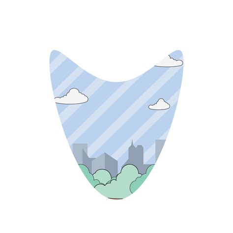 Aesthetic Organic Blobs City Background Shape Cute 17171291 Png