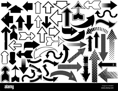 Arrow Shape Collection Stock Vector Image Art Alamy